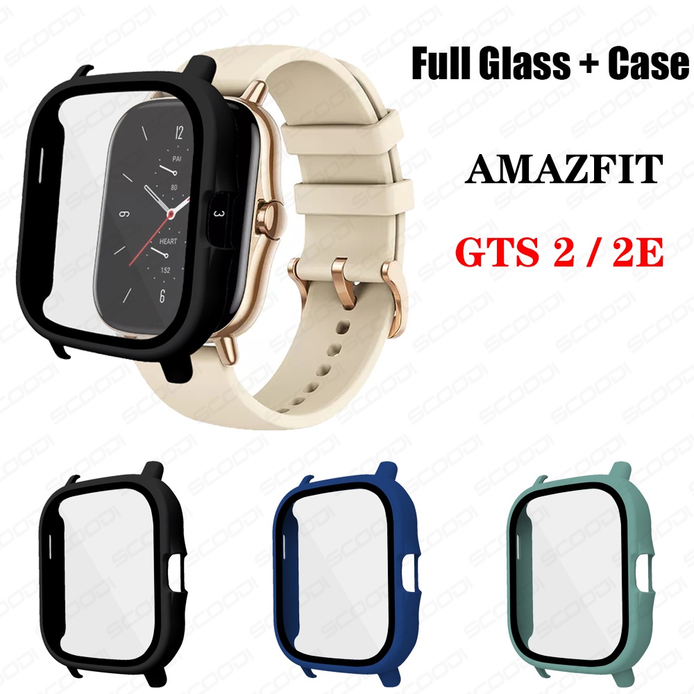 PC Hard Shell Glass Screen Protector Film Case For Huami Amazfit GTS 2 ...