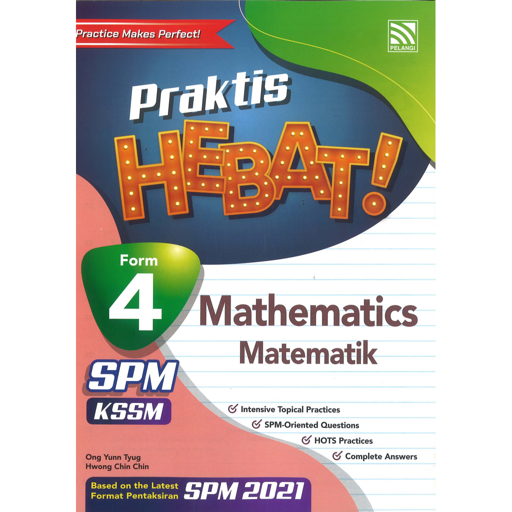 (PELANGI) PRAKTIS HEBAT MATHEMATICS FORM 4 | Shopee Malaysia