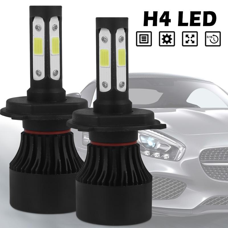 4-Side H4 LED Headlight Car Bulbs 300W 36000LM High And Low Beam Bright ...