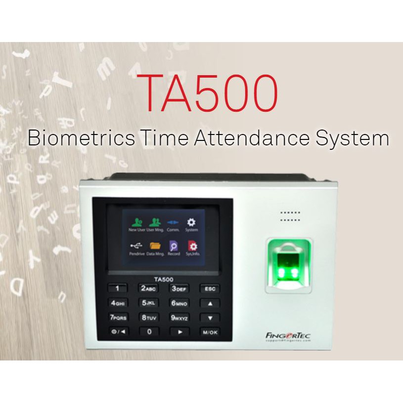 FINGERTEC TA 500 TIME ATTENDANCE SYSTEM (2 YEARS WARRANTY) | Shopee Malaysia