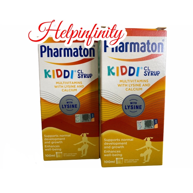 (EXP 03/25) Pharmaton KIDDI CL Syrup Kids Multivitamins with Lysine ...