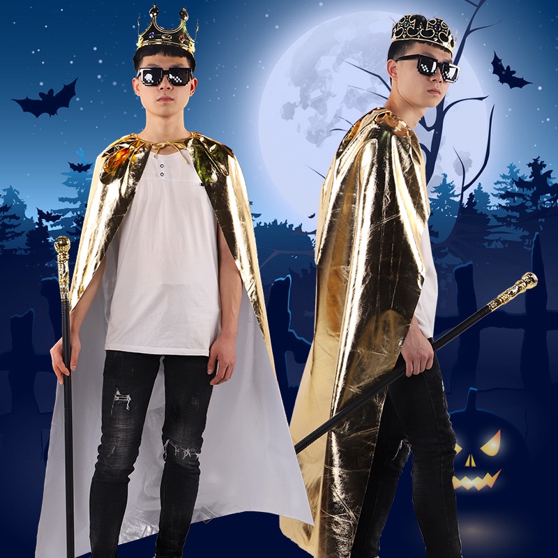 Halloween kanak-kanak dewasa jubah raja puteri putera ratu mahkota ...