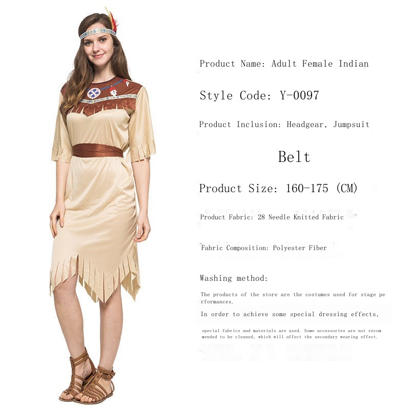 Pakaian Orang India Dewasa Halloween Cosplay Pakaian Orang Asli Lelaki ...