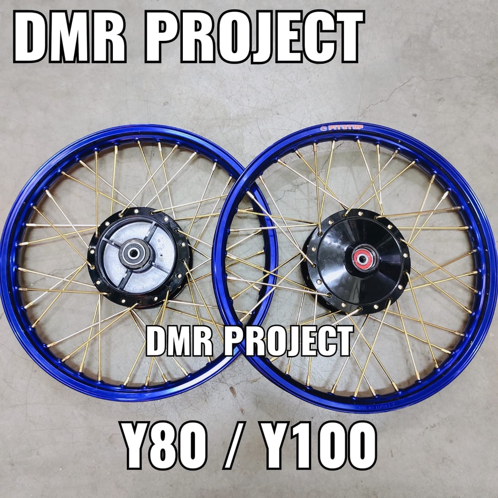 Y110/Y100/Y80 ALLOY RIM 1.40 X 17 (COMPLATE SET) PITSTOP RIM ALLOY Y80 ...