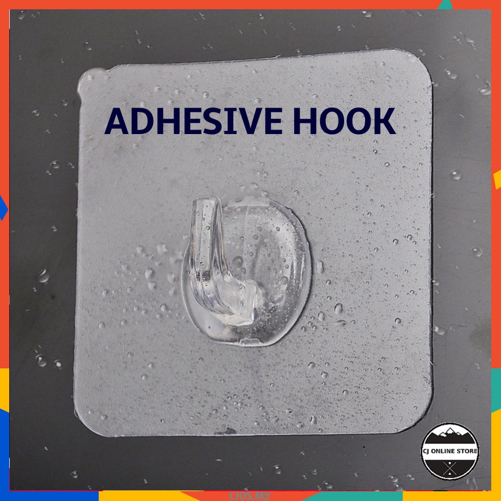 Powerful transparent tile hooks adhesive hooks sticky hooks load ...