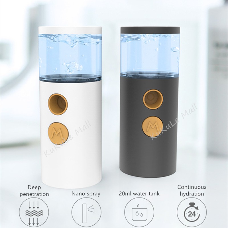Mini Nano Spray Bottle Face Steamer Facial Steamer Nano Water Mist ...