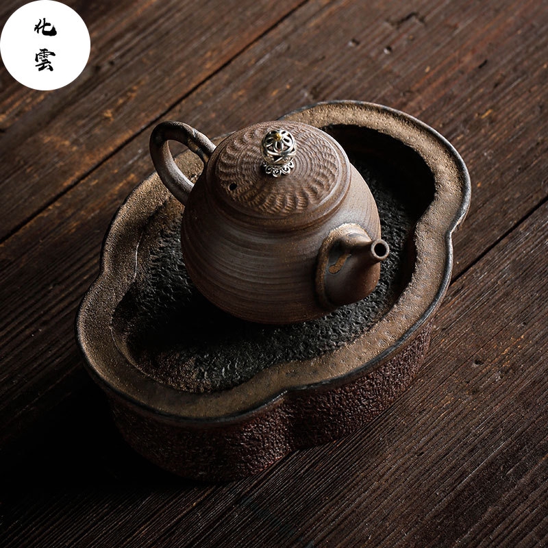 Japanese Style Stoneware Pot Cheng [Huayun] Ceramic Tea Tray Water ...