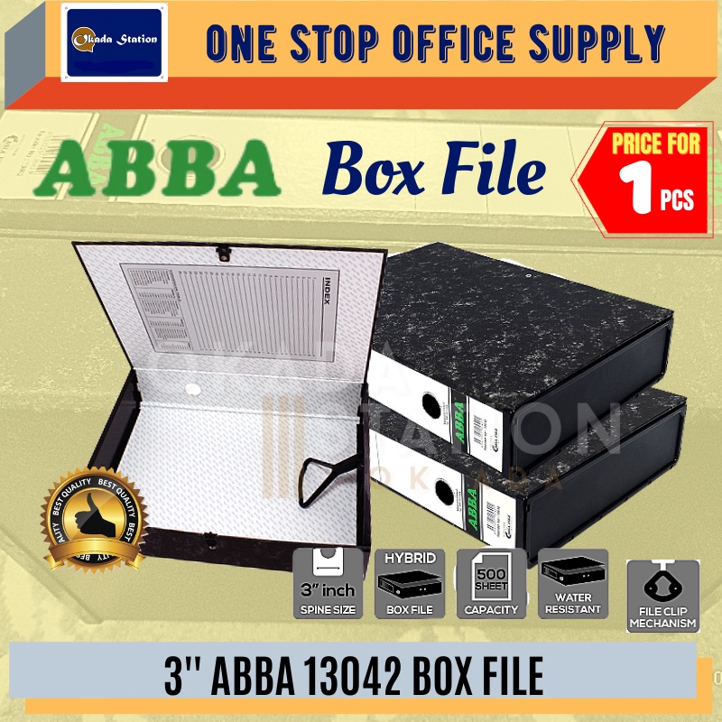 Abba Box File 75mm Fail A4 Bekas Kertas File Storage Document