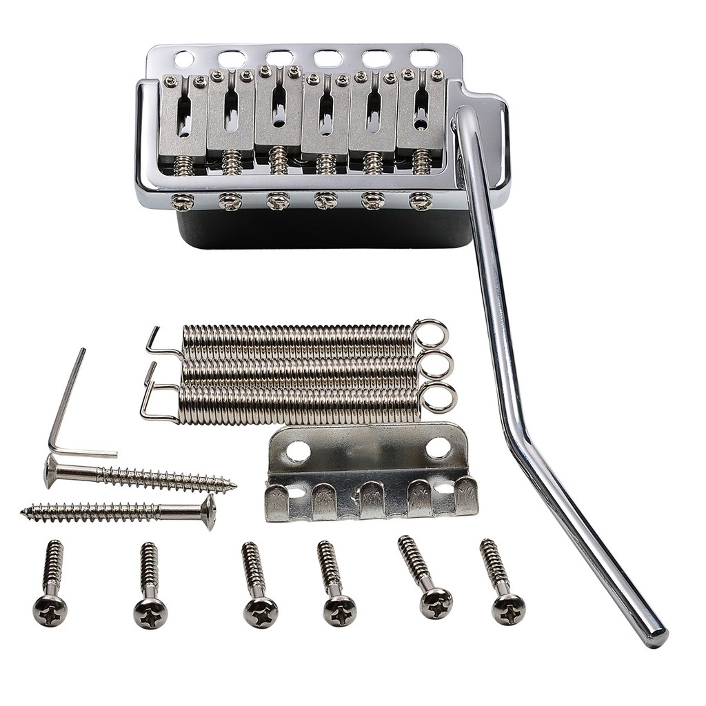 Wilkinson WVP6-SB 54mm 5+1 Hole SUS Stainless Steel Saddles Guitar ...