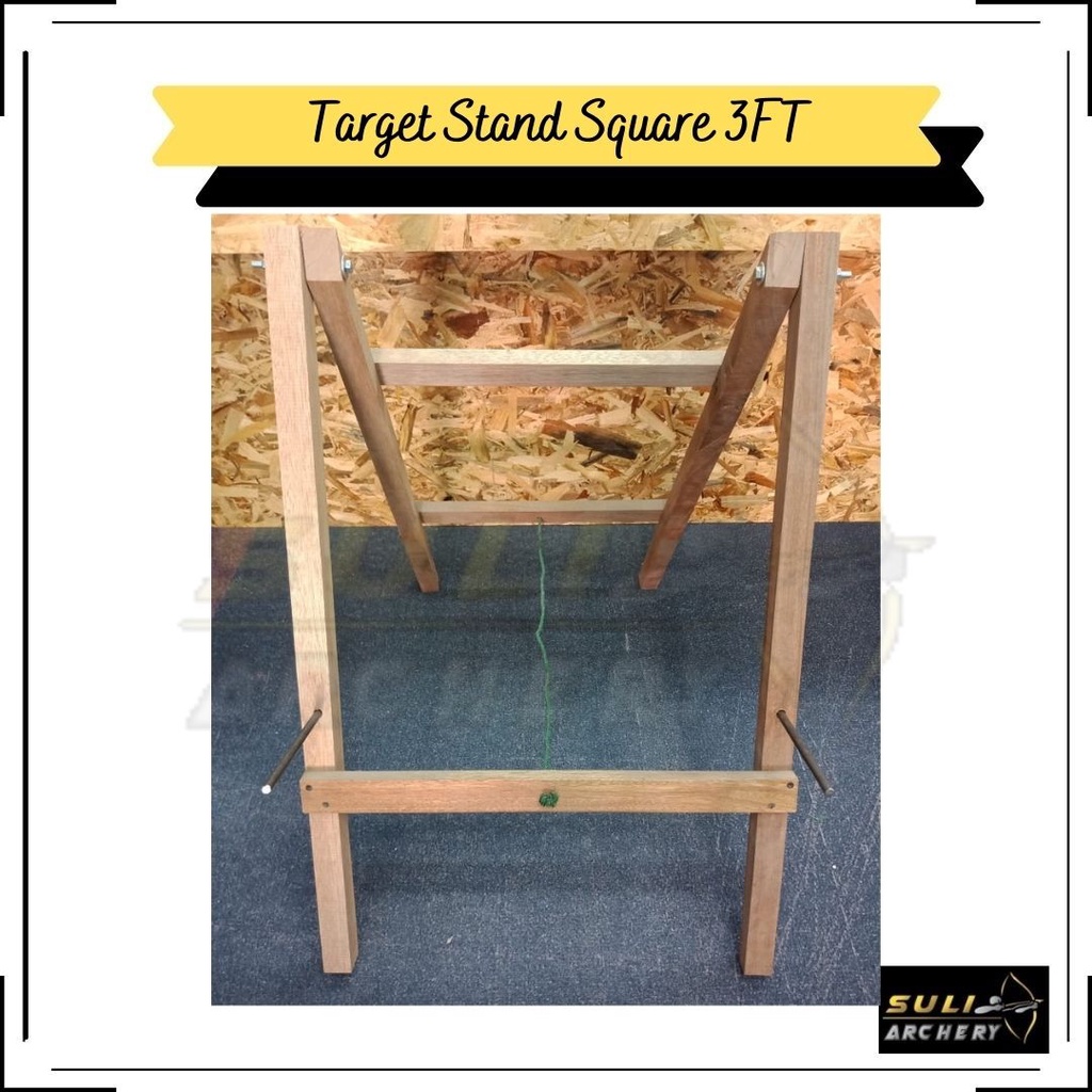 3 FT ARCHERY TARGET STAND WOODEN SQUARE | Shopee Malaysia