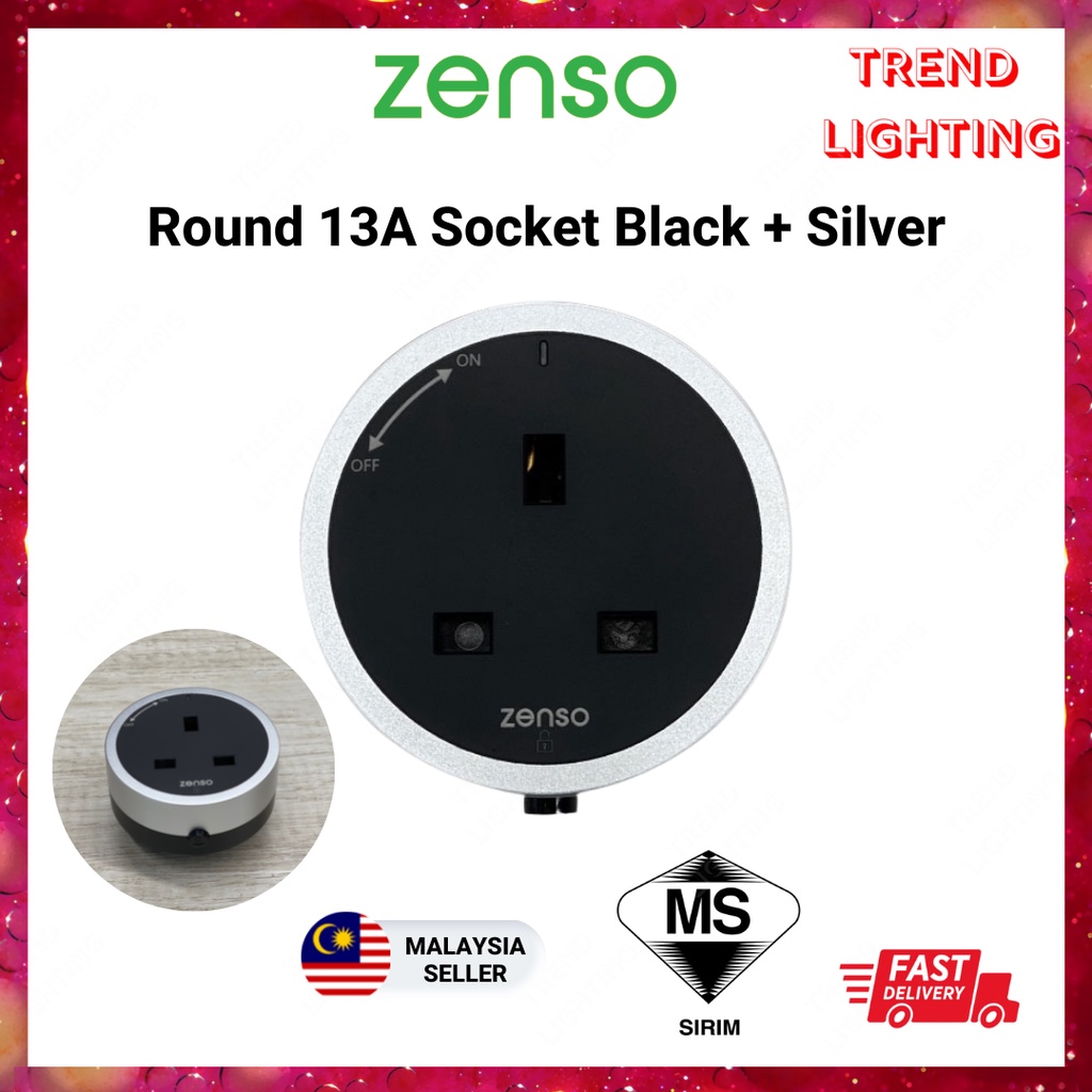 Zenso Z-line Power Track Switch 13A socket / universal Socket / Double ...