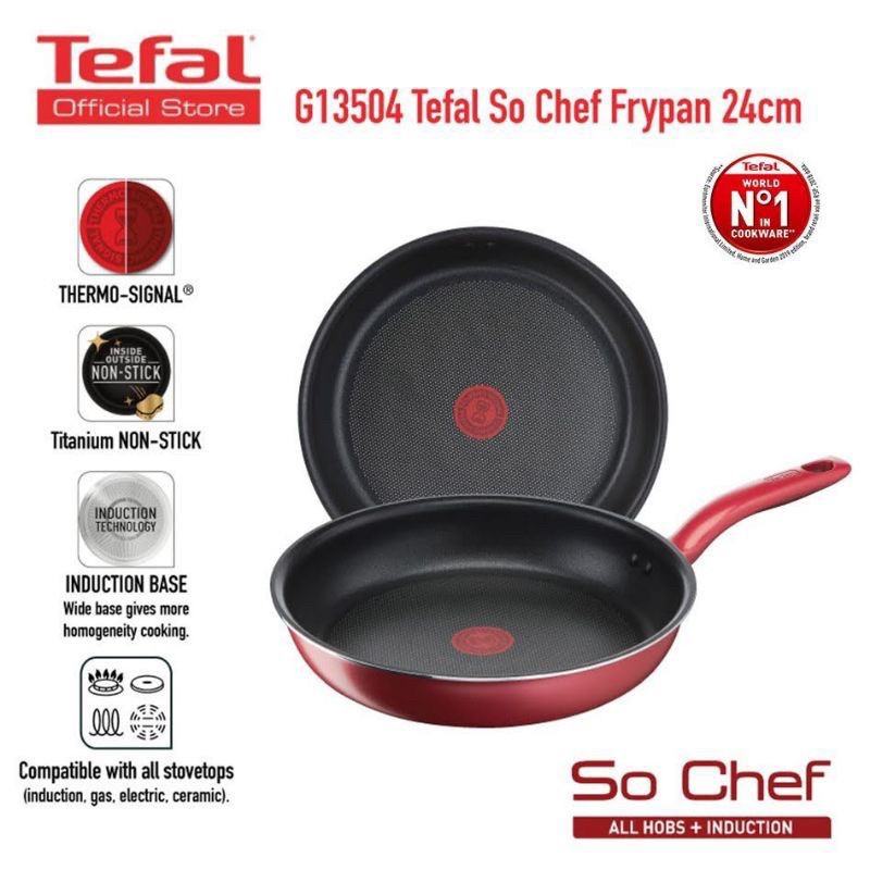 Induction cooker pan, 24cm deep gas stove with genuine TEFAL oil ...