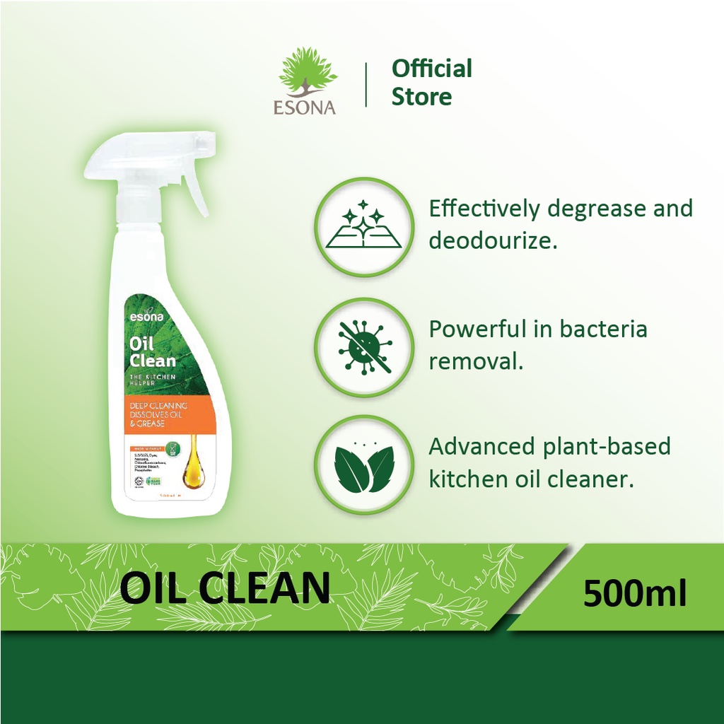 ESONA Oil Clean Kitchen Oil Cleaner 厨房清洁剂 (500ml) | Shopee Malaysia