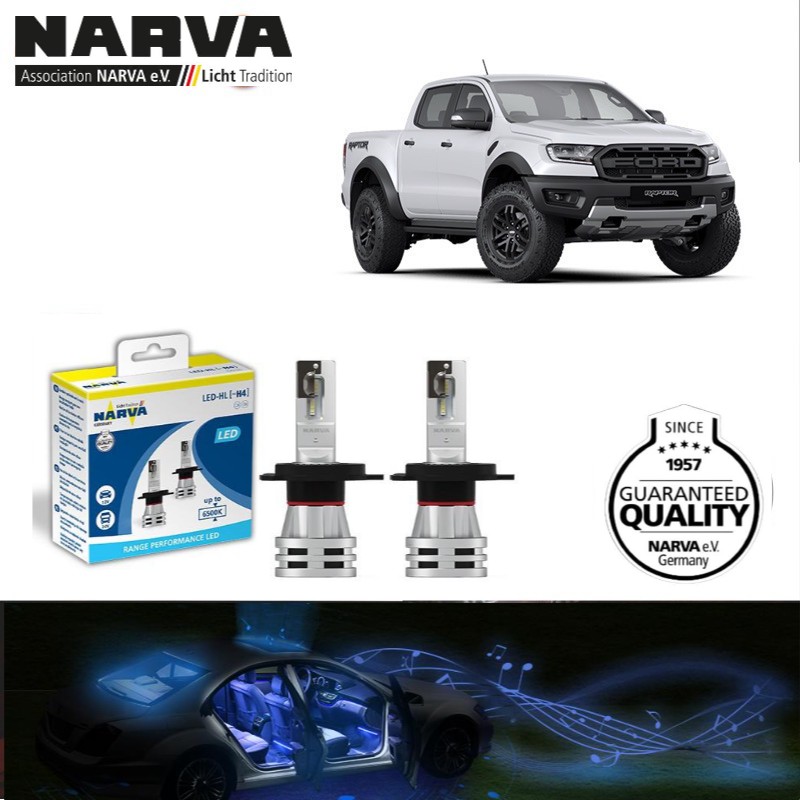 Narva Range Performance LED H4 Headlight Bulb for Ford Ranger T6 (2012 ...