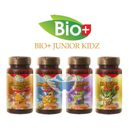 Bio+ Junior Calcium/ Multivitamin /KidzPrebiotic Gummy 60's+20's ...