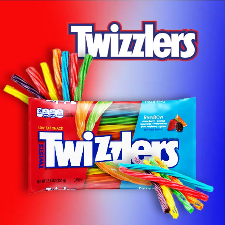 Rainbow Assorted Twizzlers, Strawberry, Watermelon & Rainbow, Twizzler | Shopee Malaysia