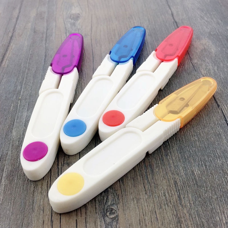 READY STOCK Safety Yarn Shear With Cover Small Scissor Embroidery ...