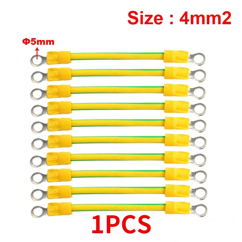 1PCS Solar Grounding Earth Cable Yellow Green 4mm2 6mm2 Copper Wire for ...