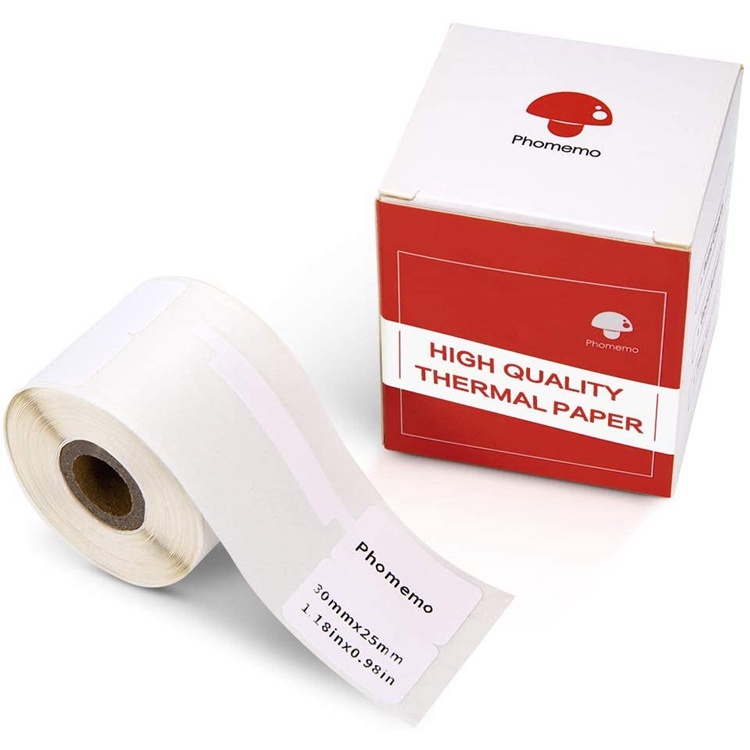 Phomemo M110 Multi-Purpose Thermal Self-Adhesive Round Square Label for Phomemo M110 Label ...