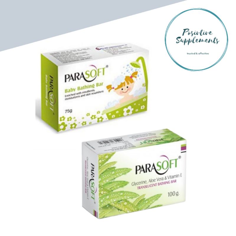 PARASOFT ADULT BAR SOAP 100G / BABY 75G (ALOE VERA & VITAMIN E ...