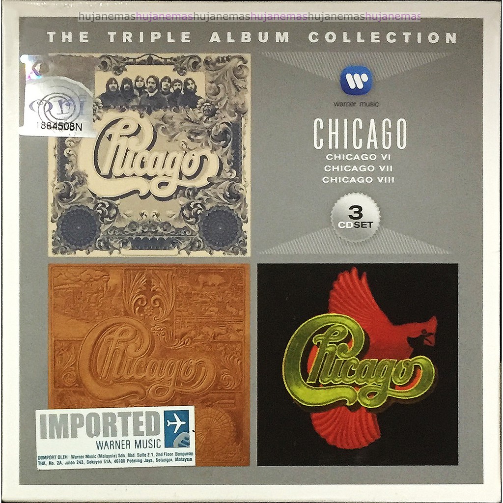 CHICAGO - The Triple Album Collection 2012 WARNER MUSIC DIGIPAK JACKET ...