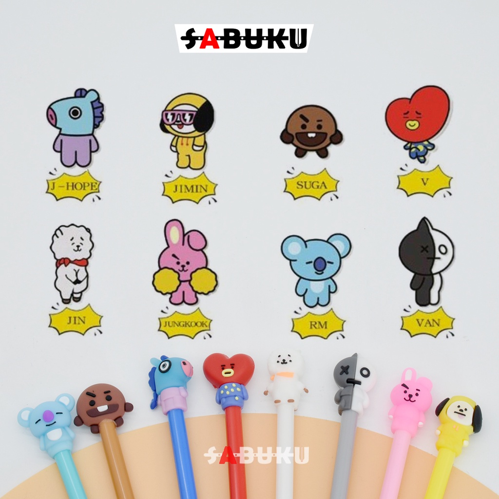 Fancy Gel Pen Character Pen BT21 BTS Army KPOP Kalakter-049 | Shopee ...