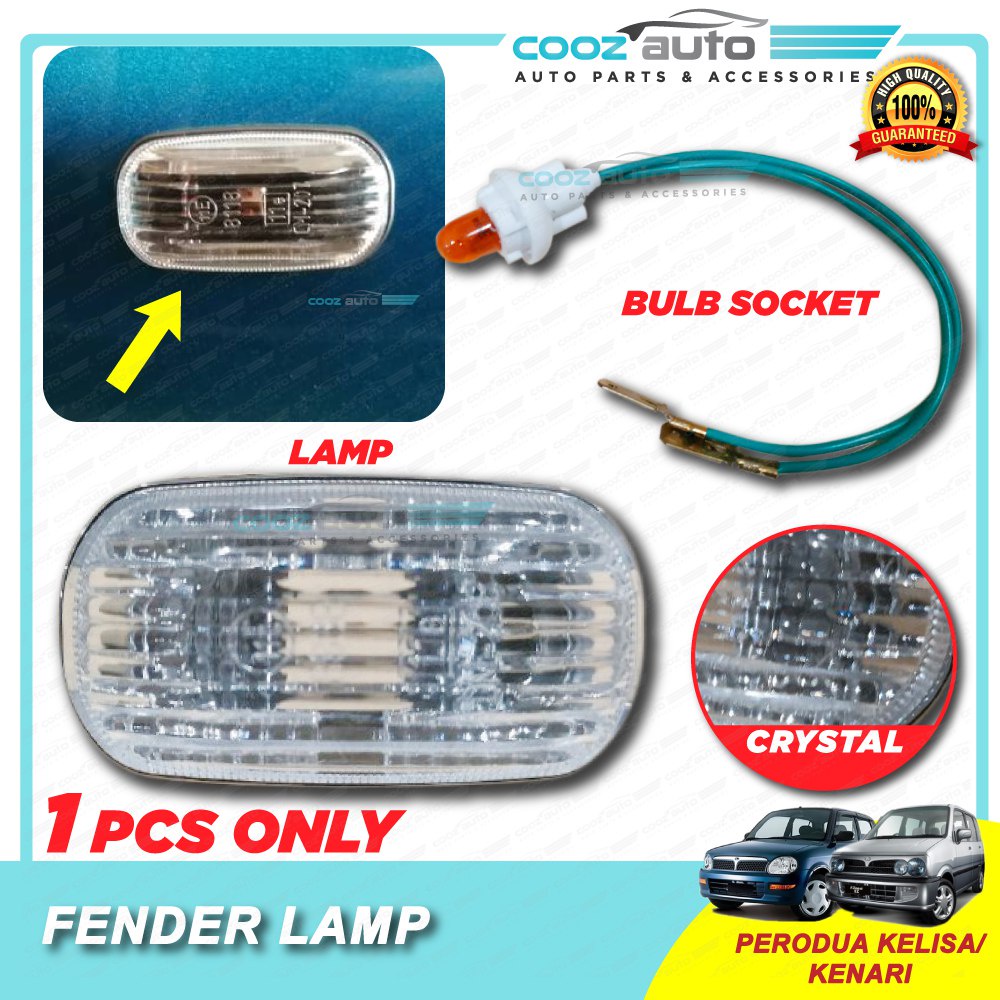 Perodua Kelisa Kenari Side Fender Lamp Crystal Side Mudguard Signal ...