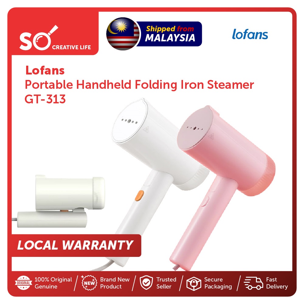 Lofans Handheld Garment Steamer Steam Iron GT-313 | FREE 3 Pins Convertor | 1000W Power ...