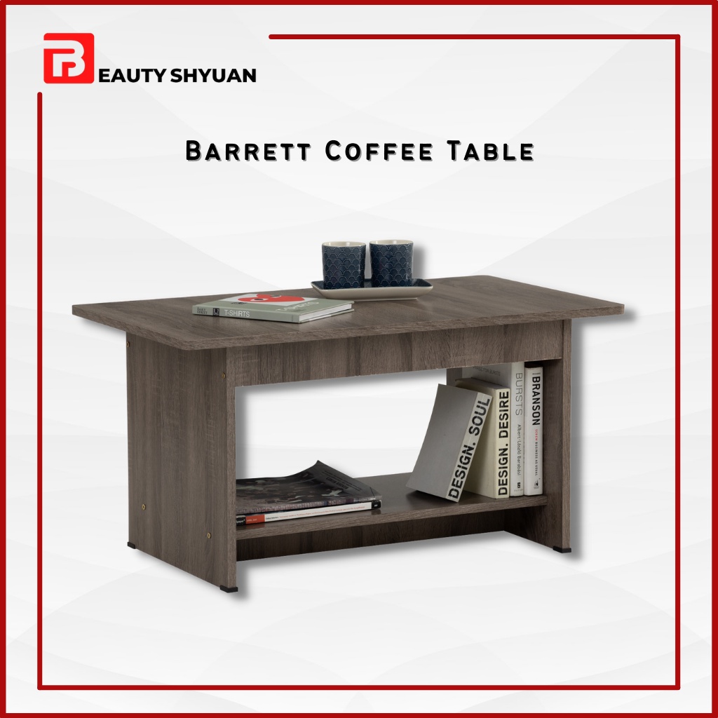 BARRETT Wood Coffee Table Modern Small Coffee Table Meja Kopi Murah ...