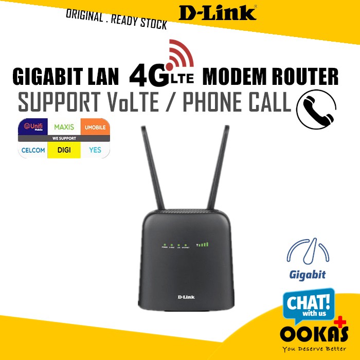 D-Link DWR-920v Gigabit Ethernet LAN 4G LTE Wireless WiFi N300 Modem ...