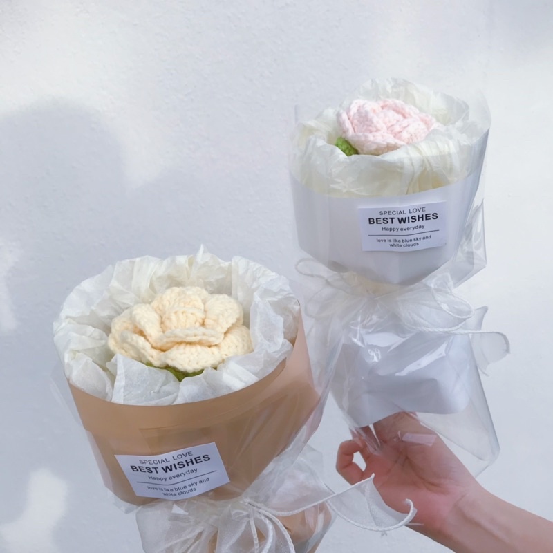 alla bella readymade crochet bouquet (one stalk) birthday valentines ...