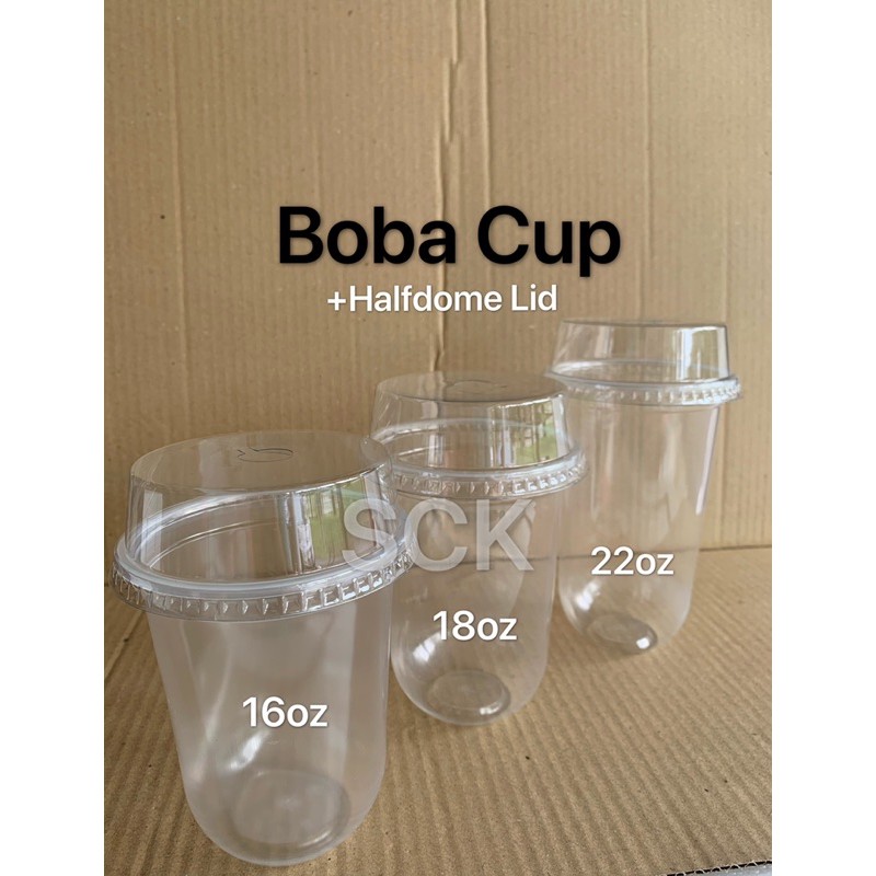 🔥Boba Cup with Halfdome Lid (100pcs) | Shopee Malaysia
