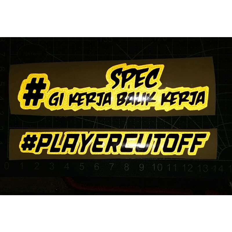 STIKER MOTOR REFLECTION CUTTING STICKER STIKER PANTULAN CAHAYA | Shopee ...