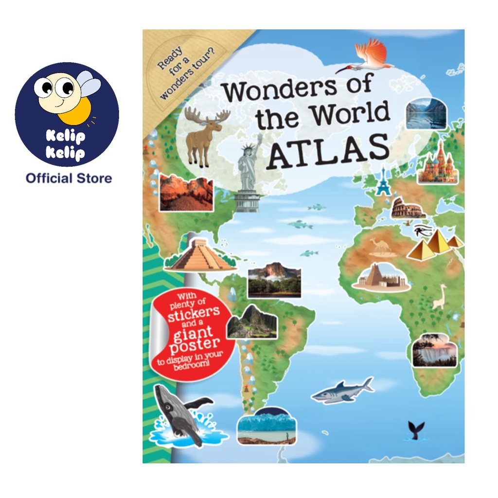 Wonders of the World Atlas Activity Book with Stickers & Poster For ...