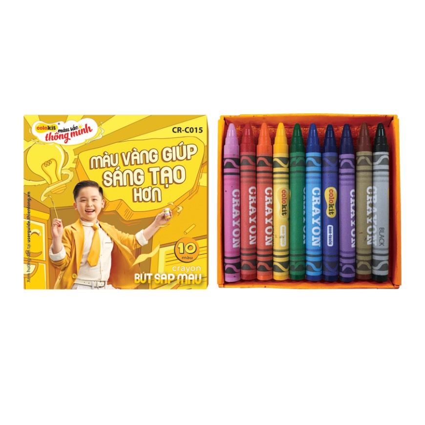 Colokit CR-C015 Crayons - 10 Colors - Thien Long | Shopee Malaysia