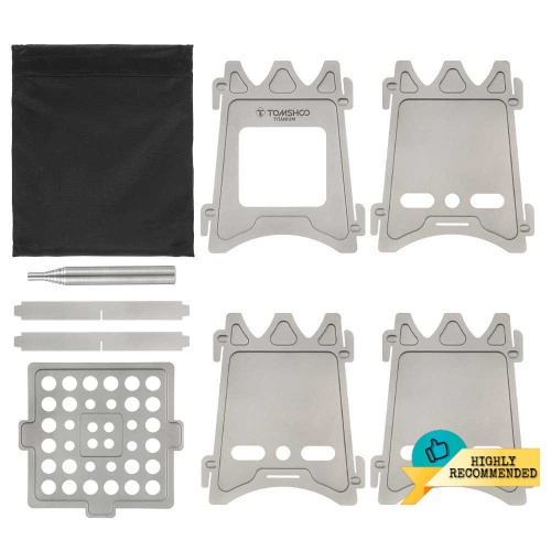 BEST SELLER TOMSHOO Camping Wood Stove Portable Folding Lightweight ...