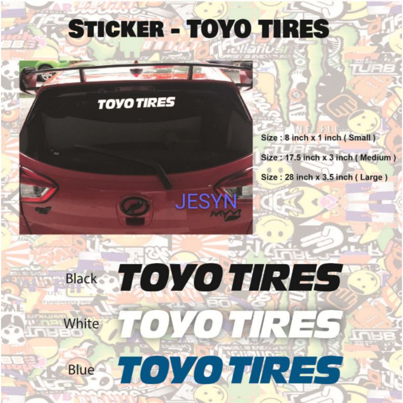 STICKER - TOYO TIRES | Shopee Malaysia