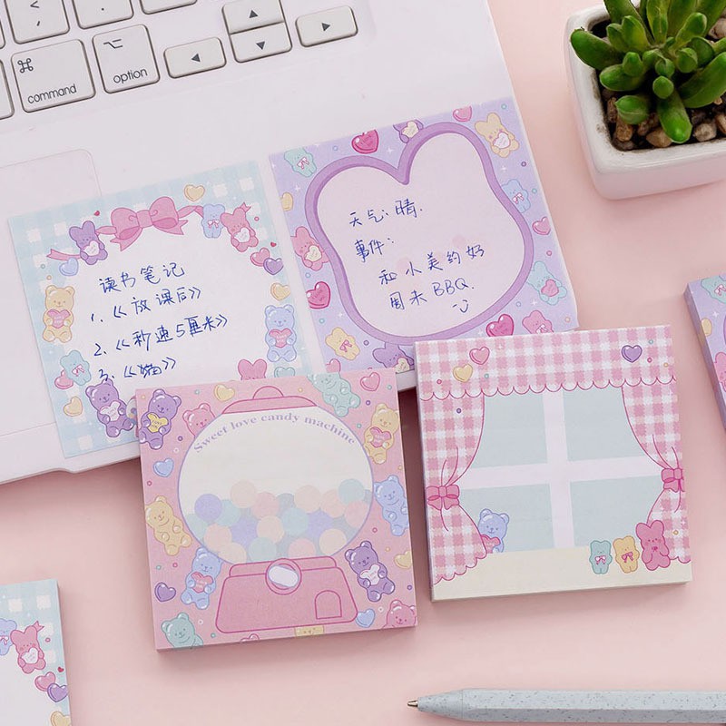 SS Cute Sticky Note Memo Pad 80 Sheets Stationery | Shopee Malaysia