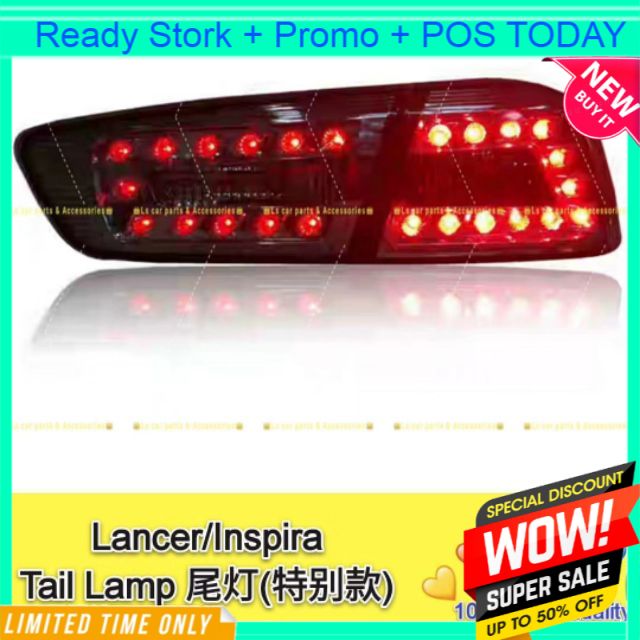 三菱Lancer /proton inspira 尾灯 #改装 #原装洞位 #黑底 #红底 #白底 #刹车灯 #行车灯 #转向灯 ...