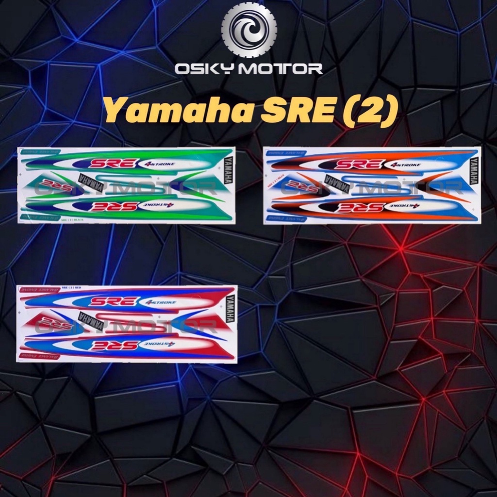 Yamaha SRE (2) Body Sticker - Black / Blue / Red | Shopee Malaysia