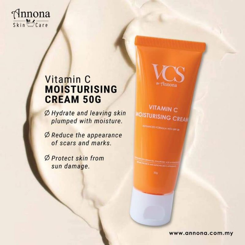 ANNONA Vitamin C Moisturising Cream with SPF 30 (50gram) | Shopee Malaysia