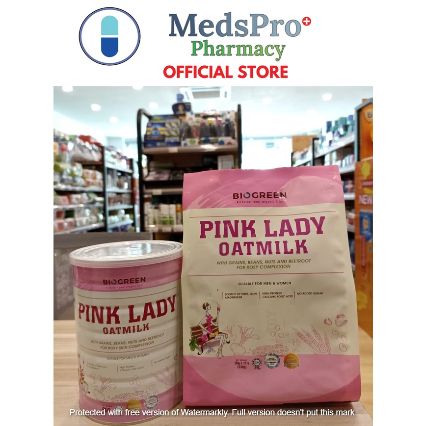 BIOGREEN PINK LADY OATMILK 800G TIN/SACHET(30GX11'S) 330G | Shopee Malaysia