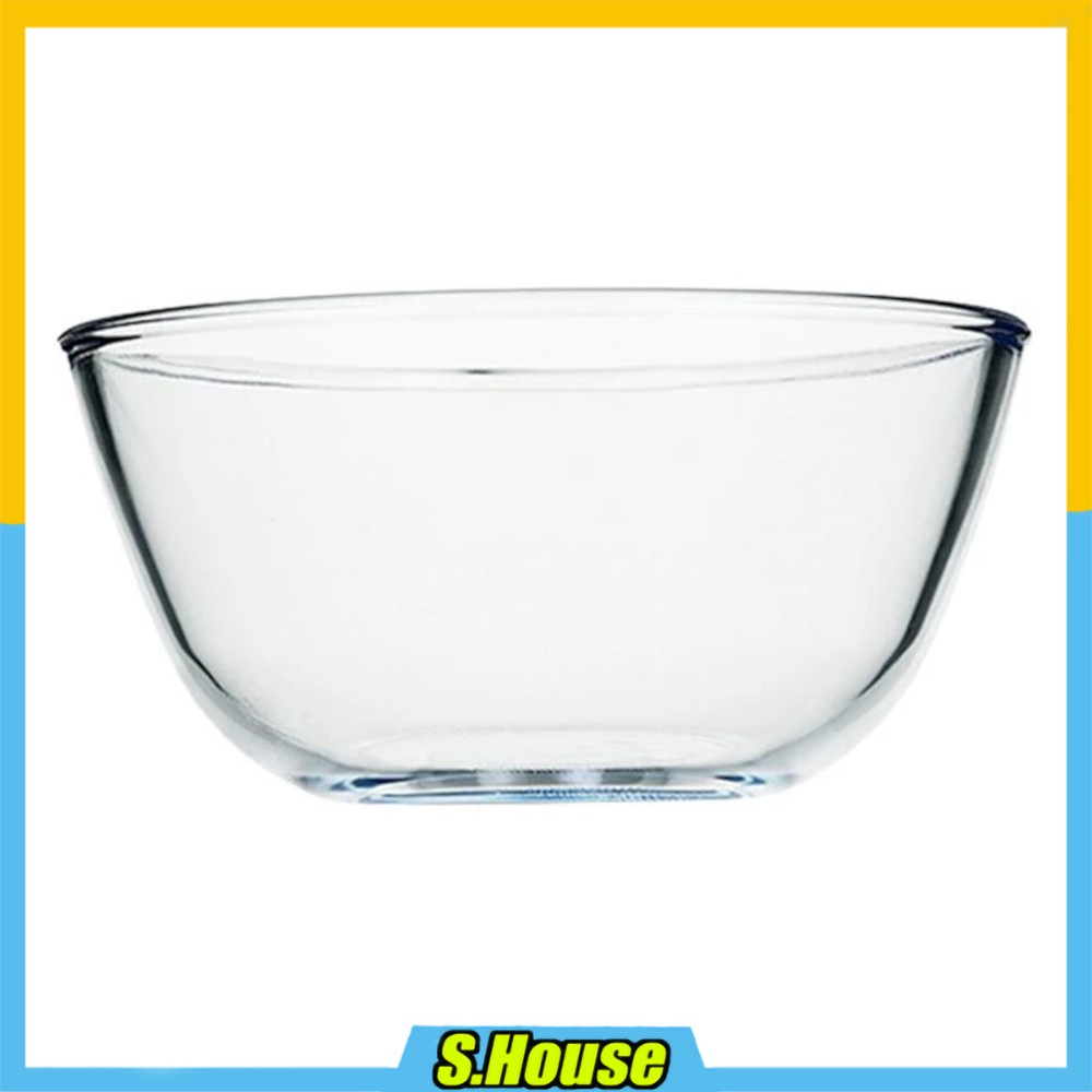 Transparent Bowl Glass Big Basin Salad Baking Kitchen Microwave Mangkuk ...
