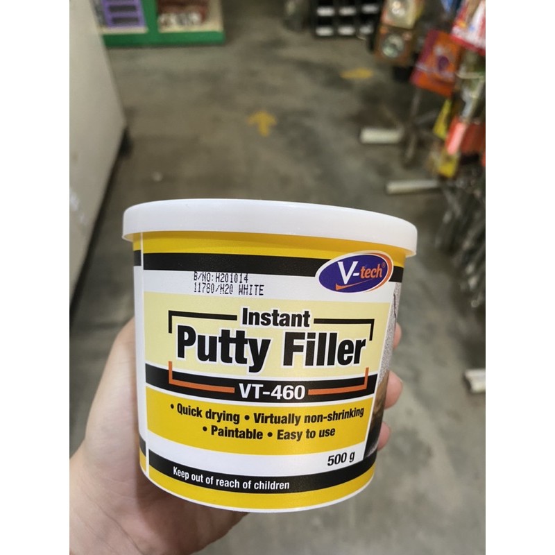 Putty filler simen tampal dinding/lobang filling crack and hole 500g ...