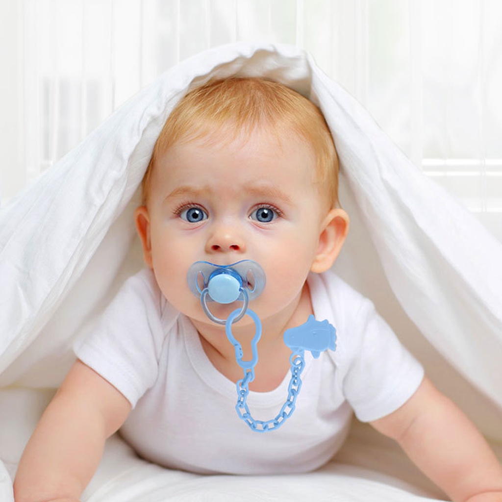 Realeos Colorful Pacifier Clips Newborn Soother Teether Holder Infant ...