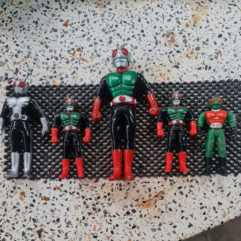 Kamen rider sofubi figure set of 5. | Shopee Malaysia