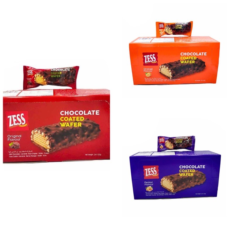 ZESS Chocolate Coated Wafer 1box | Shopee Malaysia