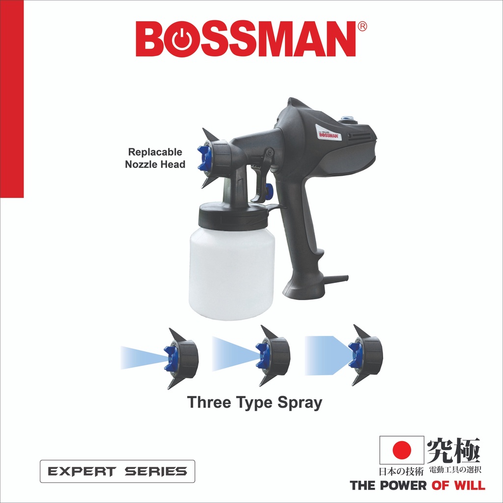 BOSSMAN - Spray Gun (450W)(with Cord)(EXPERT-SERIES)(Replaceable Nozzle ...