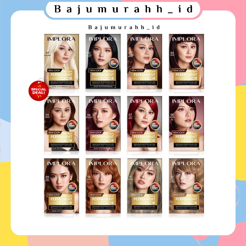 M013 New Look Permanent Implora Hair Color/Hair Paint/Hair Dye | Shopee ...