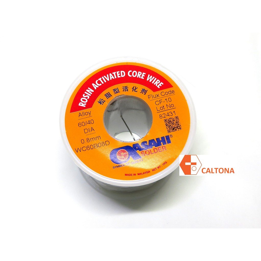 AUTHENTIC 1KG Asahi 60/40 0.8mm 1.2mm Tin Solder Wire / Solder Lead ...